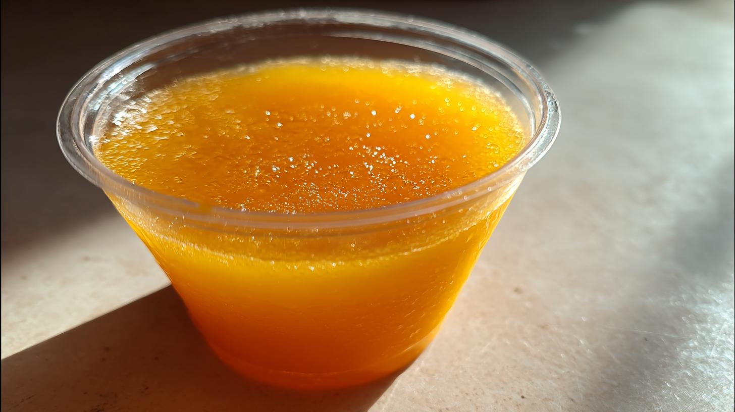 Making 2 Ingredient Mango Jelly Cups Feels Good - Forkful Heaven