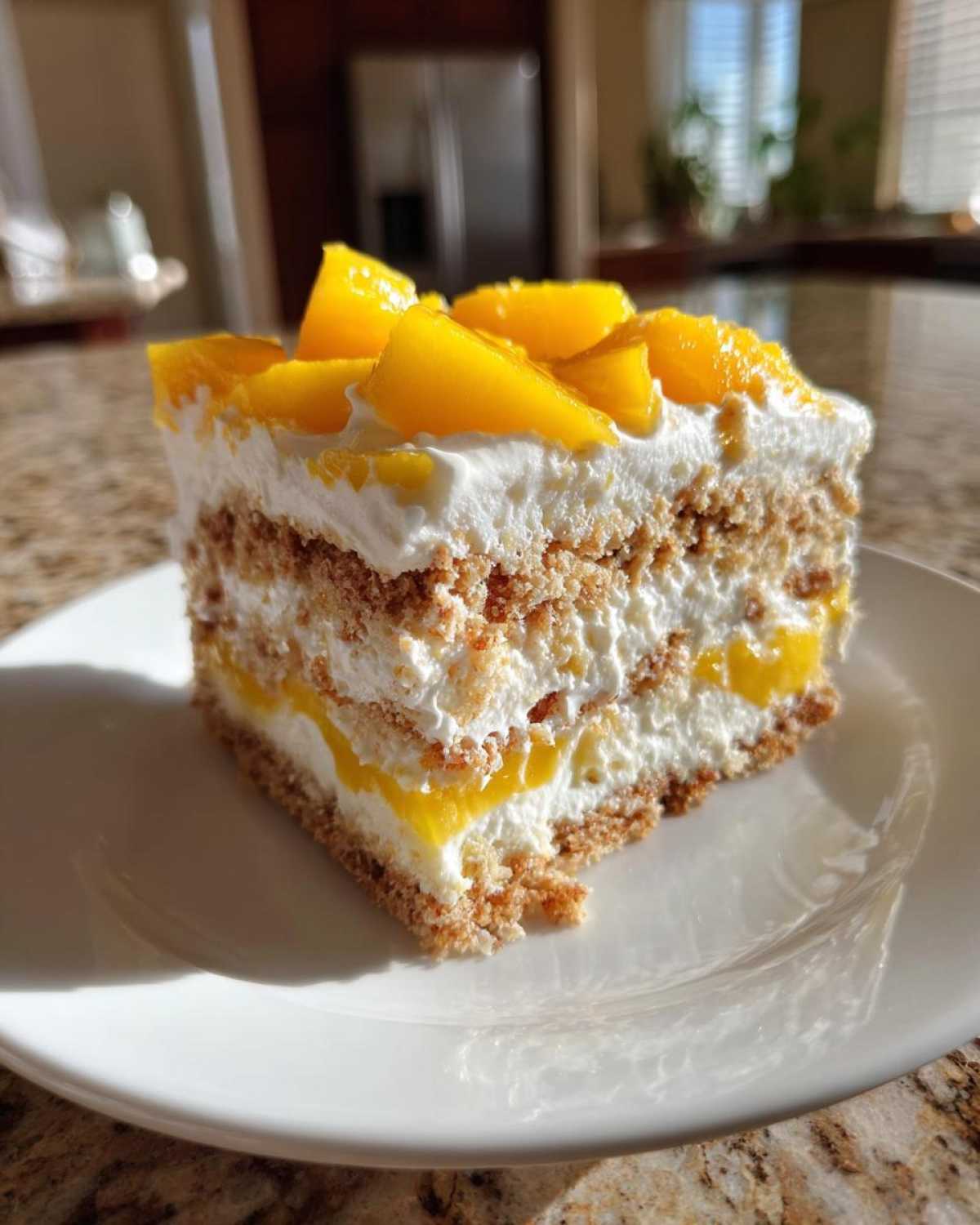 No-Bake Mango Float: 3 Ingredients, Pure Bliss - Forkful Heaven