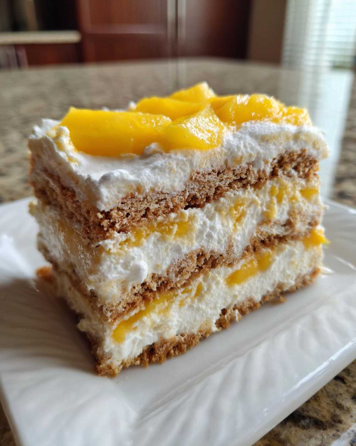 No-Bake Mango Float: 3 Ingredients, Pure Bliss - Forkful Heaven