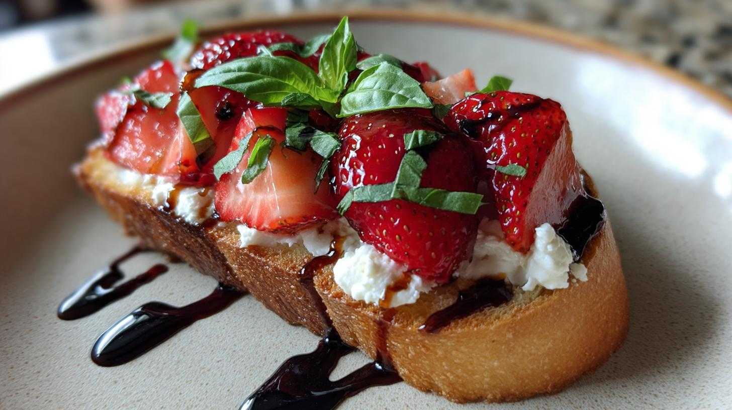 Strawberry Goat Cheese Crostini: A Joyful 20-Minute Treat - Forkful Heaven