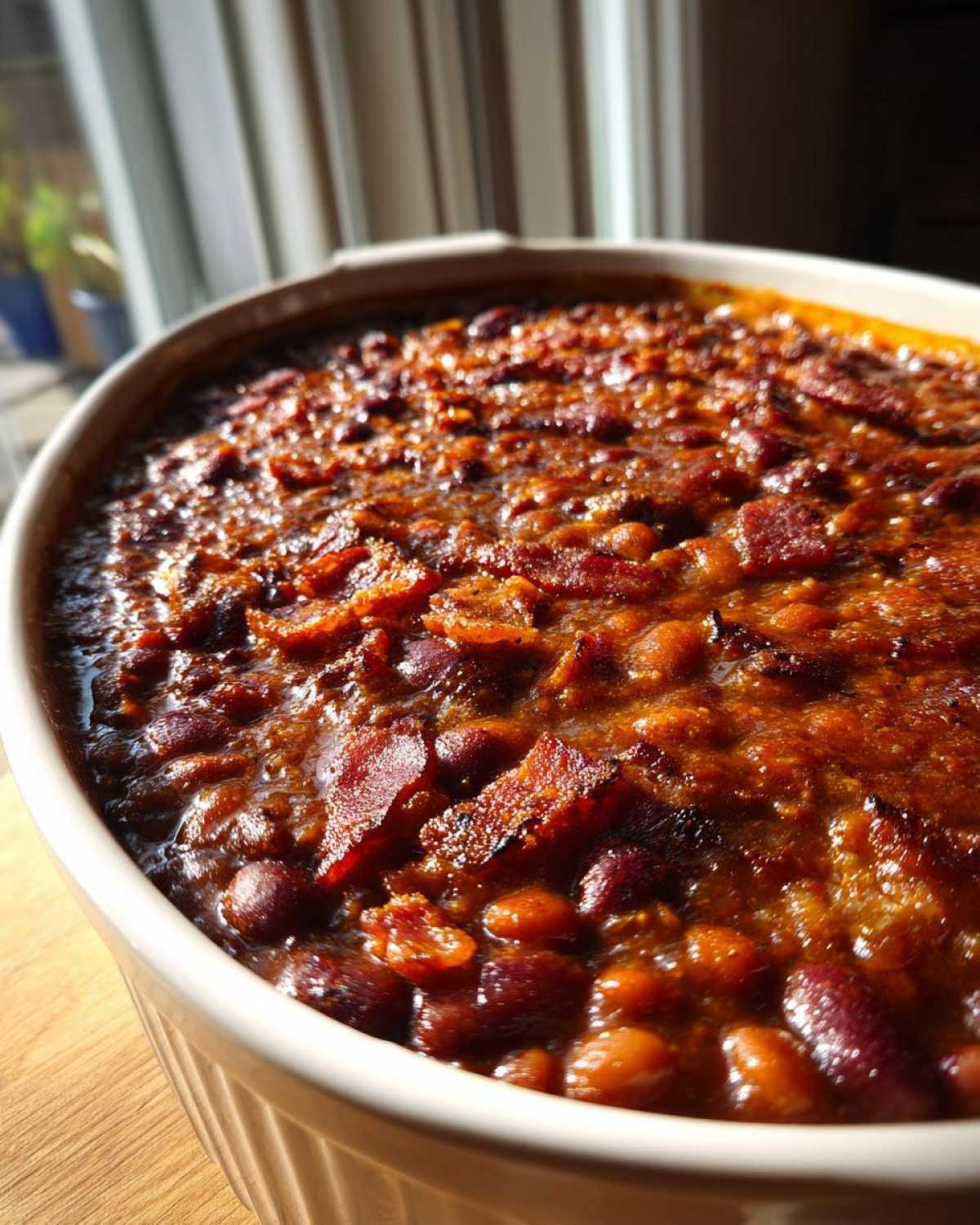 Five-Bean Bake with Bacon and Molasses: 5 Sins Uncovered - Forkful Heaven