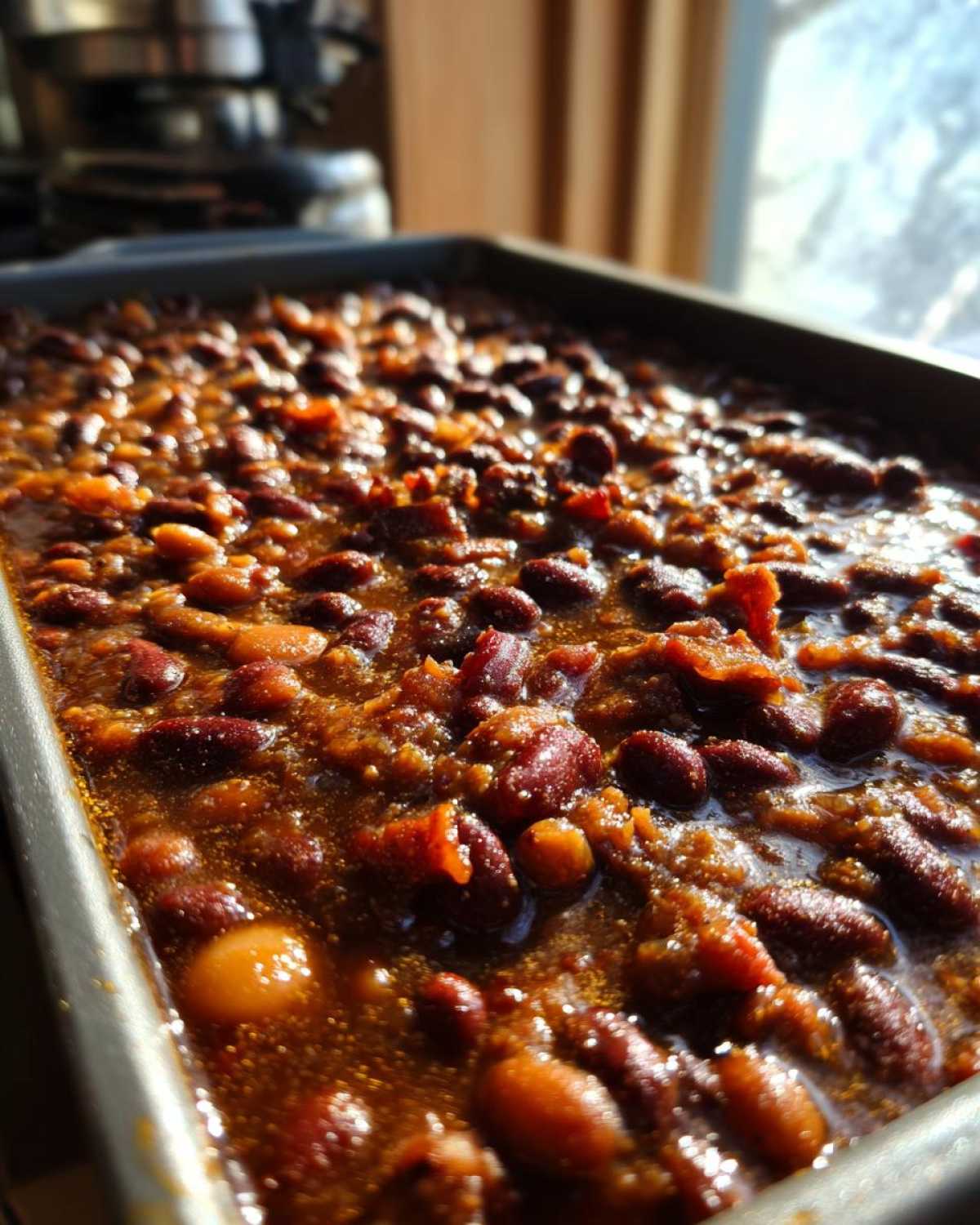 Five-Bean Bake with Bacon and Molasses: 5 Sins Uncovered - Forkful Heaven