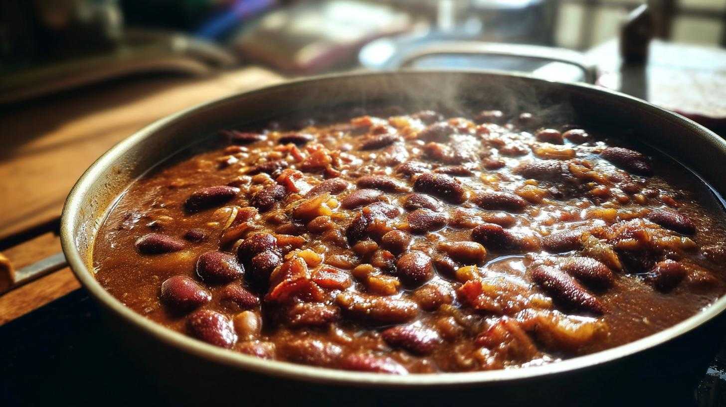 Five-Bean Bake with Bacon and Molasses: 5 Sins Uncovered - Forkful Heaven