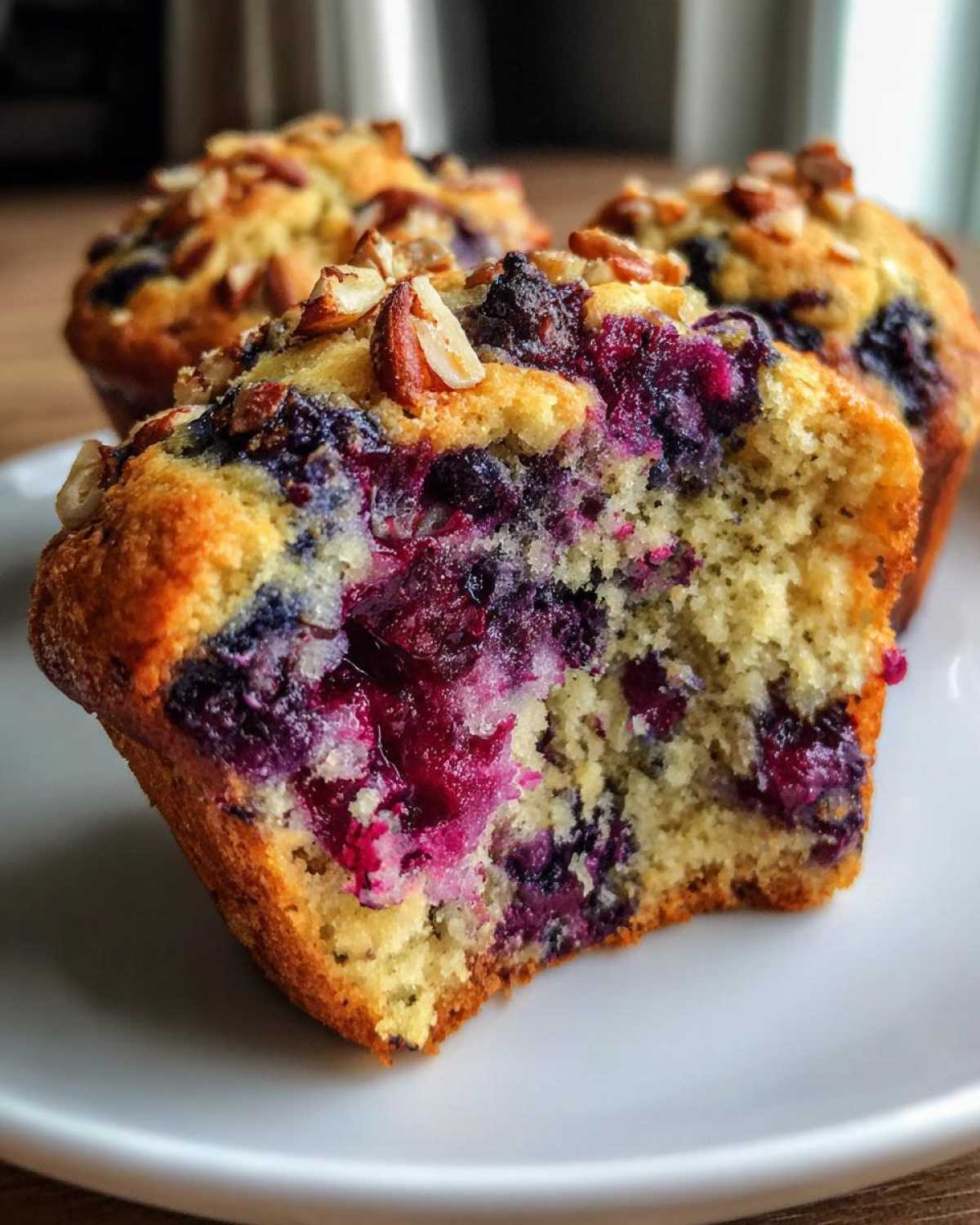 Amazing Blueberry Almond Power Muffins: 15-Minute Recipe - Forkful Heaven
