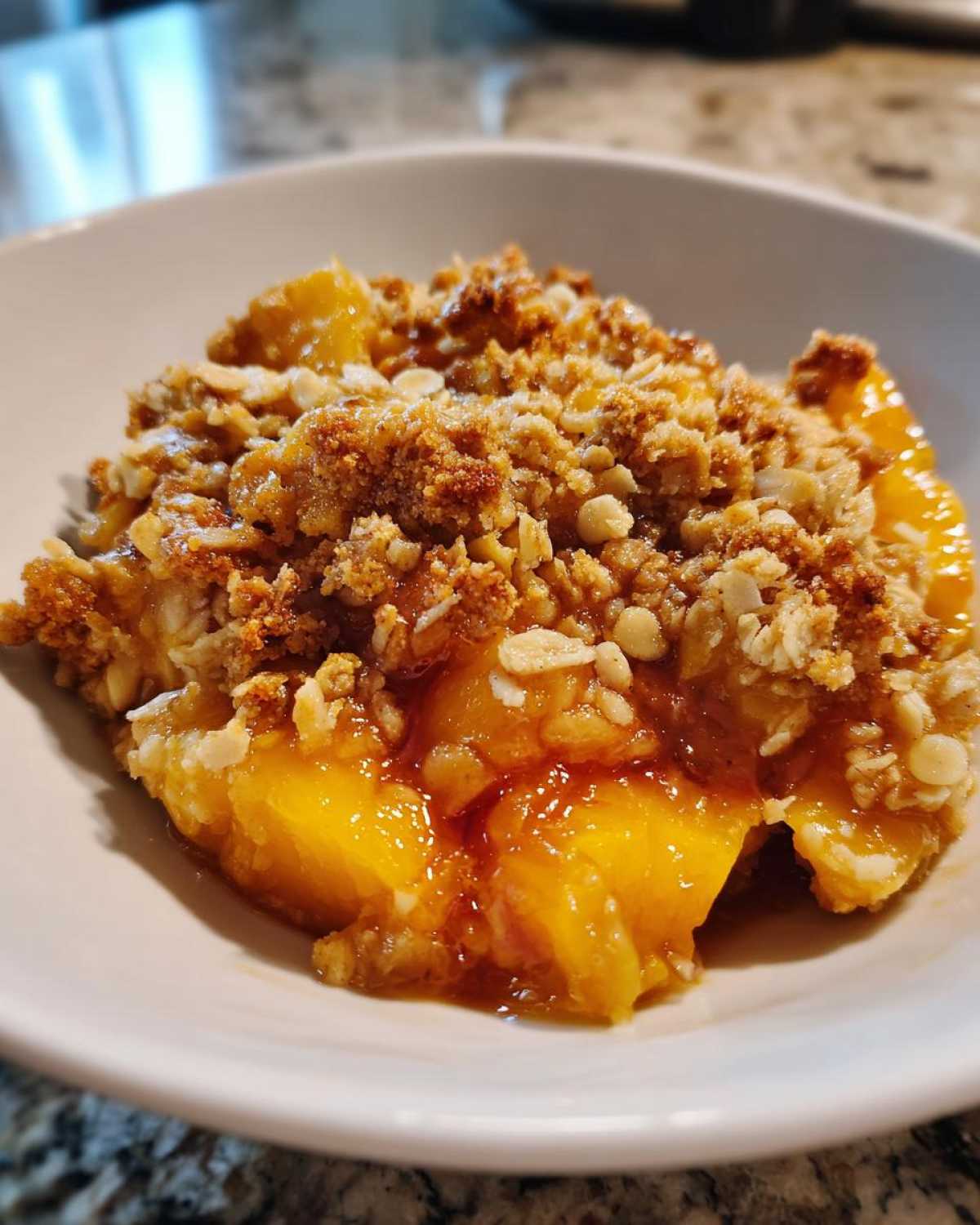 Amazing Peach Crisp with Fresh Peaches: 1 Secret Revealed - Forkful Heaven