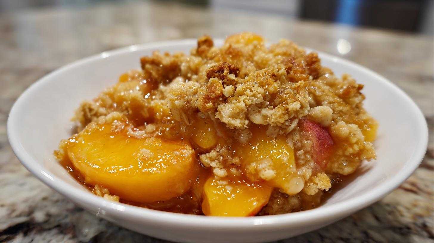 Amazing Peach Crisp with Fresh Peaches: 1 Secret Revealed - Forkful Heaven
