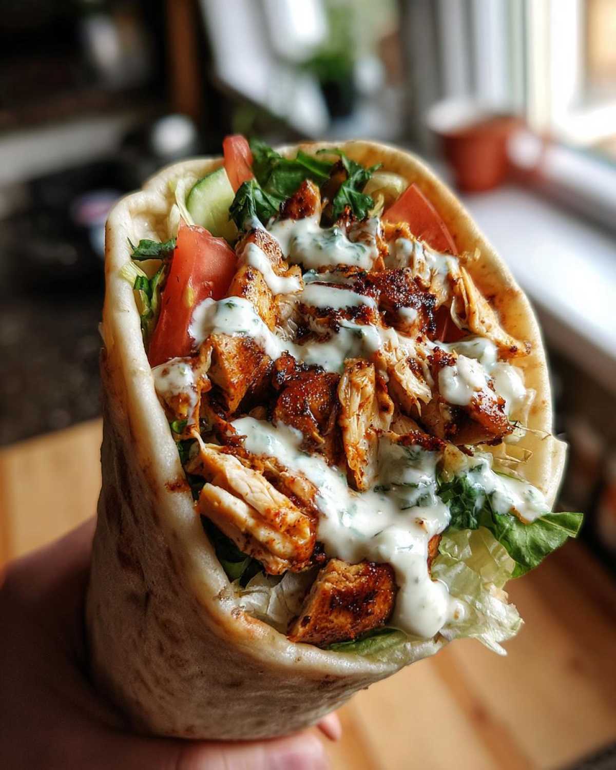 Flavorful Chicken Shawarma Wraps with Great Garlic Sauce - Forkful Heaven