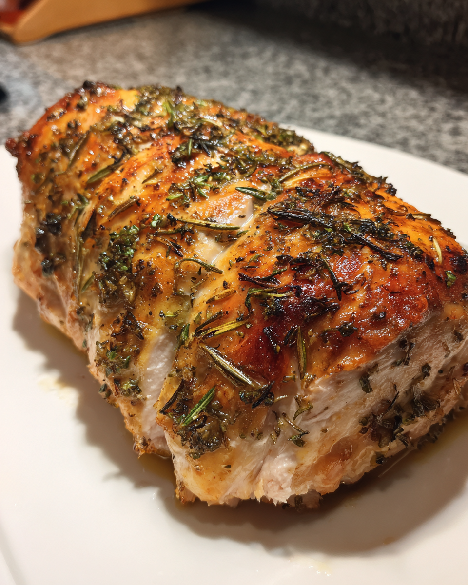 Juicy Garlic Herb Roast Turkey Breast: 1 Perfect Method - Forkful Heaven