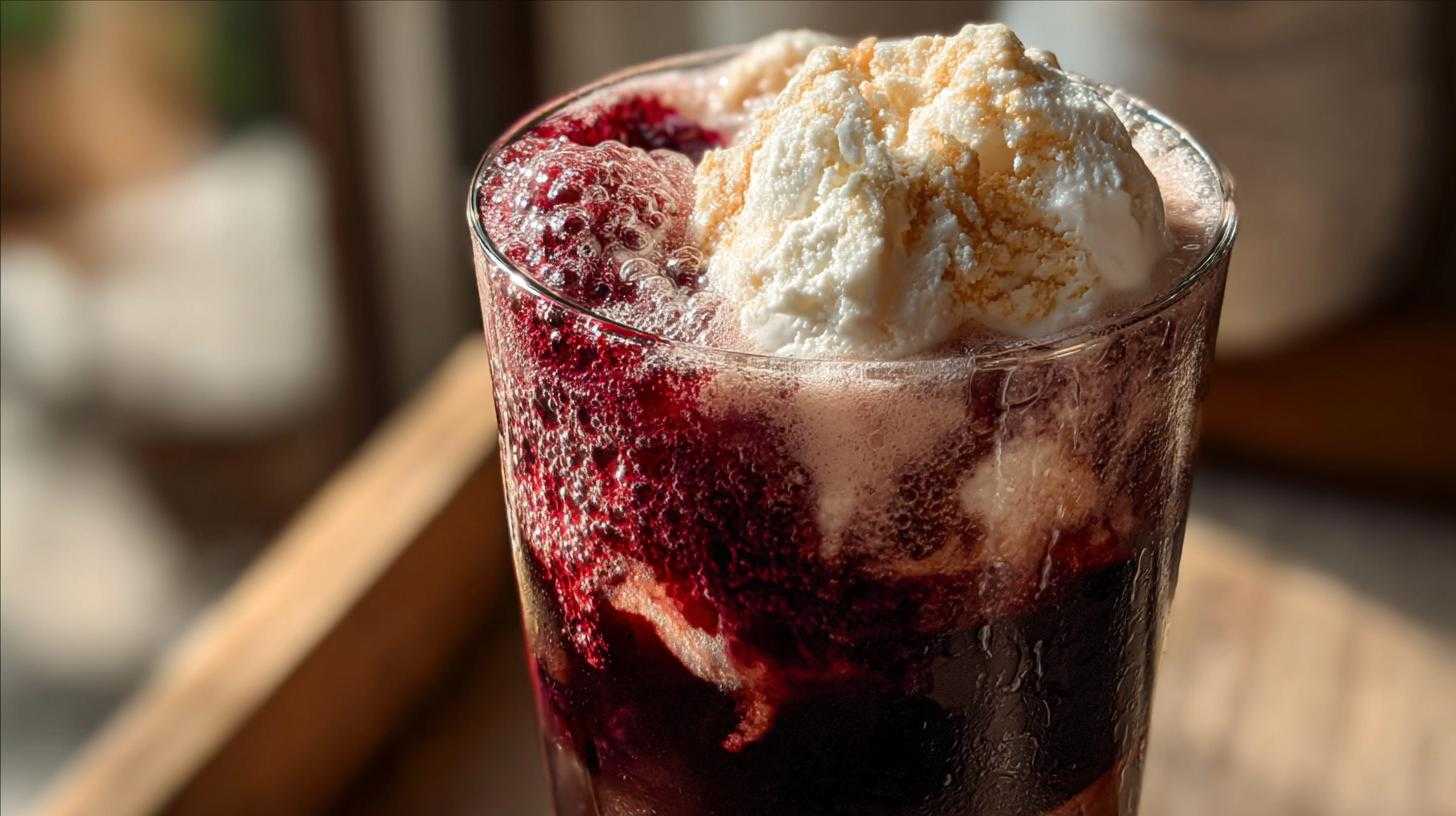 Red Wine Ice Cream Float: 1 Grown-Up Treat - Forkful Heaven