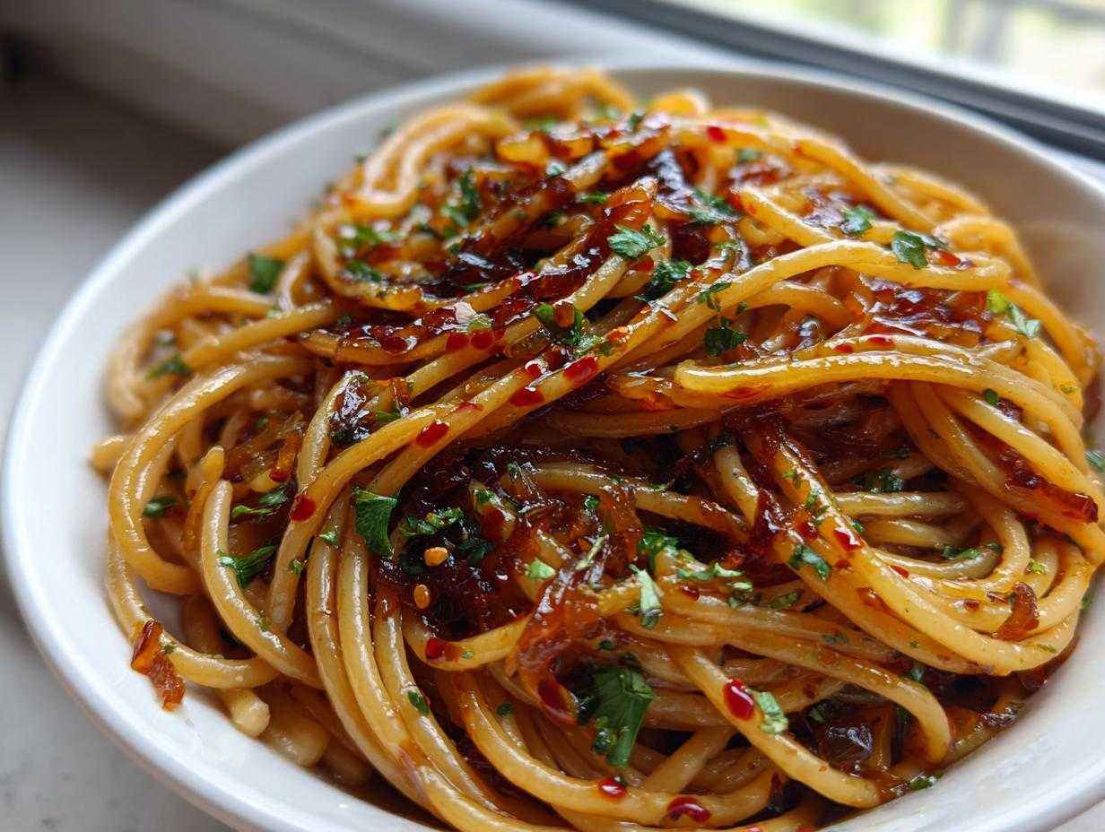 30 Min Caramelized Onion Pasta Magic - Forkful Heaven