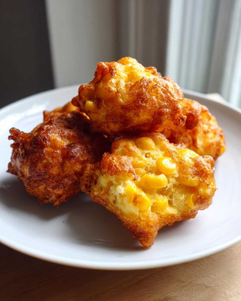 Ultimate Crispy corn fritters in 1 step - Forkful Heaven