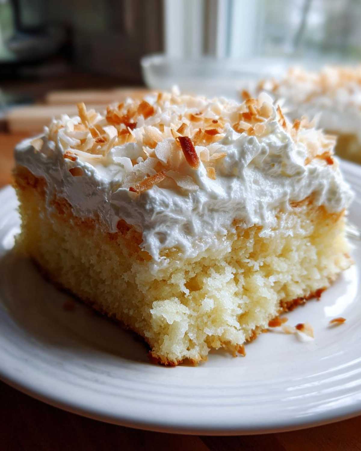 Miracle coconut poke cake: 1 secret soak - Forkful Heaven
