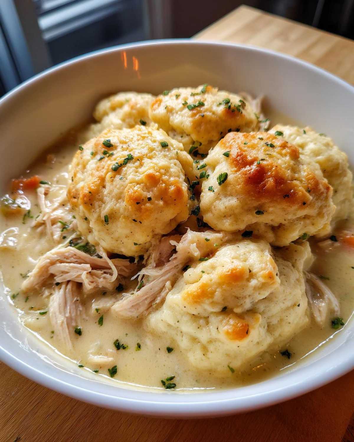 Amazing 6-Hour slow cooker chicken and dumplings - Forkful Heaven