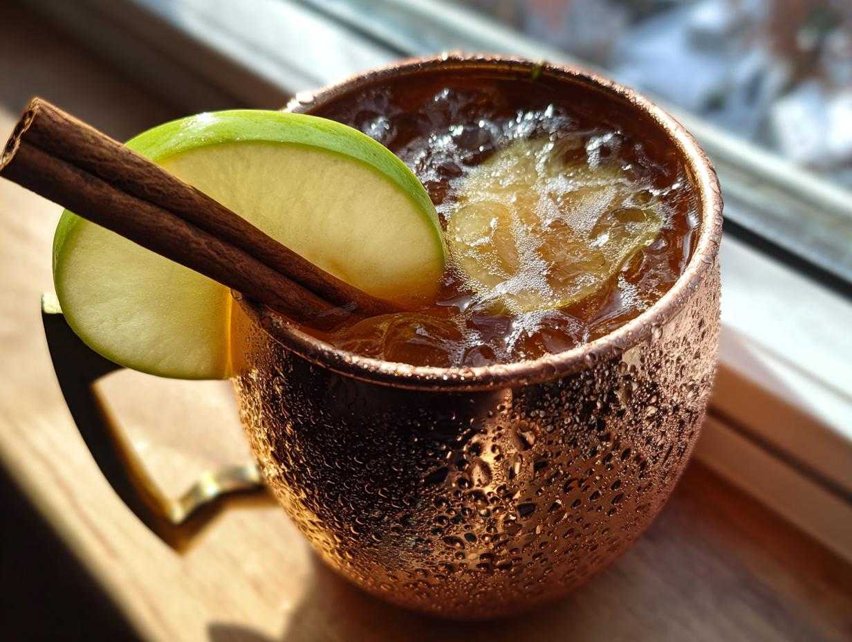 5-Minute apple cider moscow mule Magic - Forkful Heaven