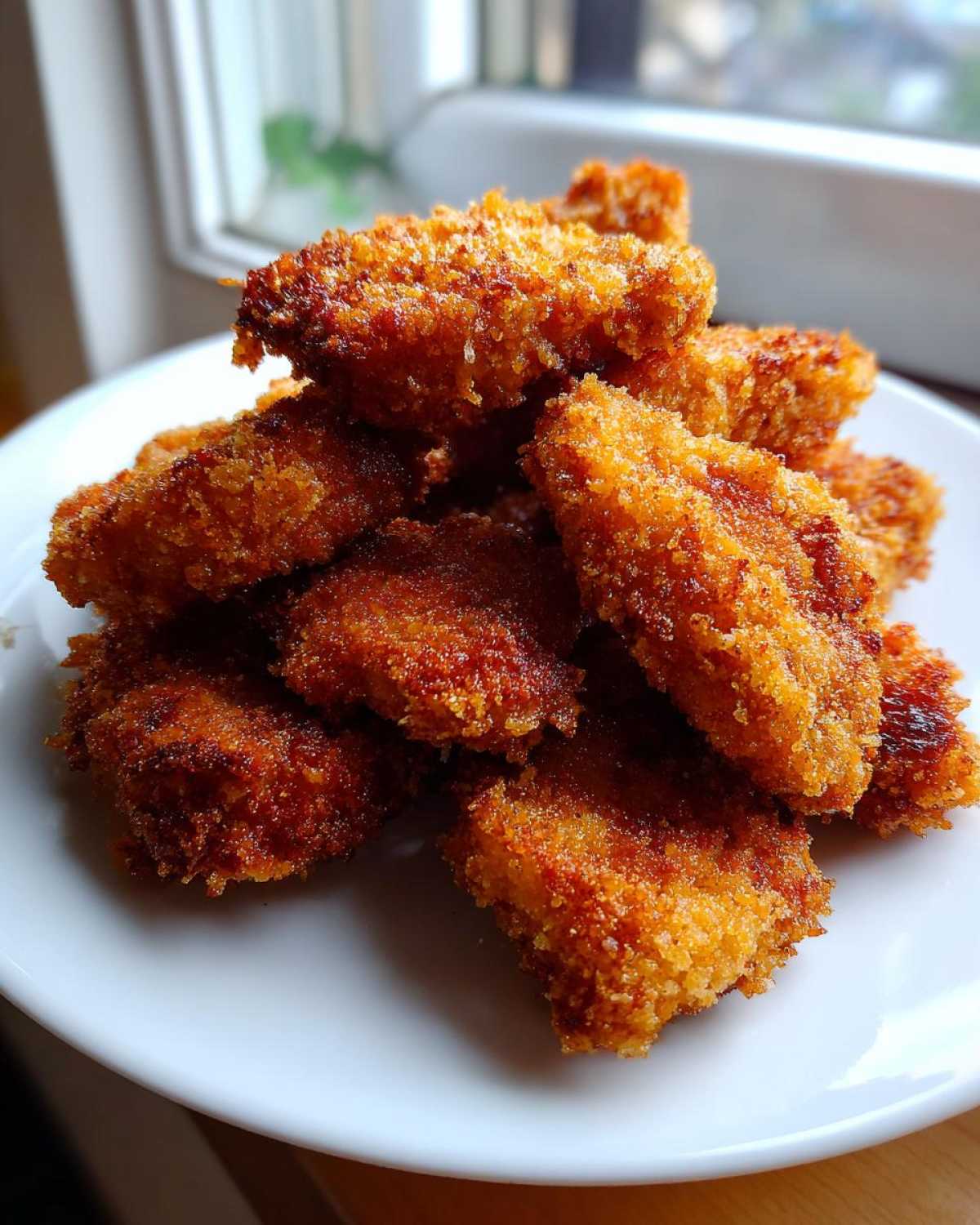 Amazing 4-Step homemade chicken nuggets crunch - Forkful Heaven